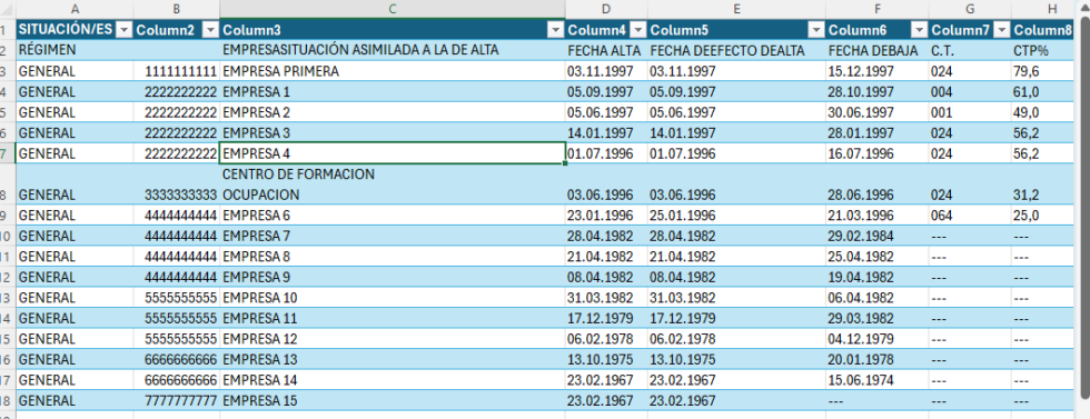 Importar vida laboral en la aplicación de pensiones de Creinsa ...